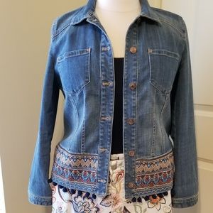 Chico's Jackets & Coats | Host Pick Chicos Denim Jacket With Lots Of ...